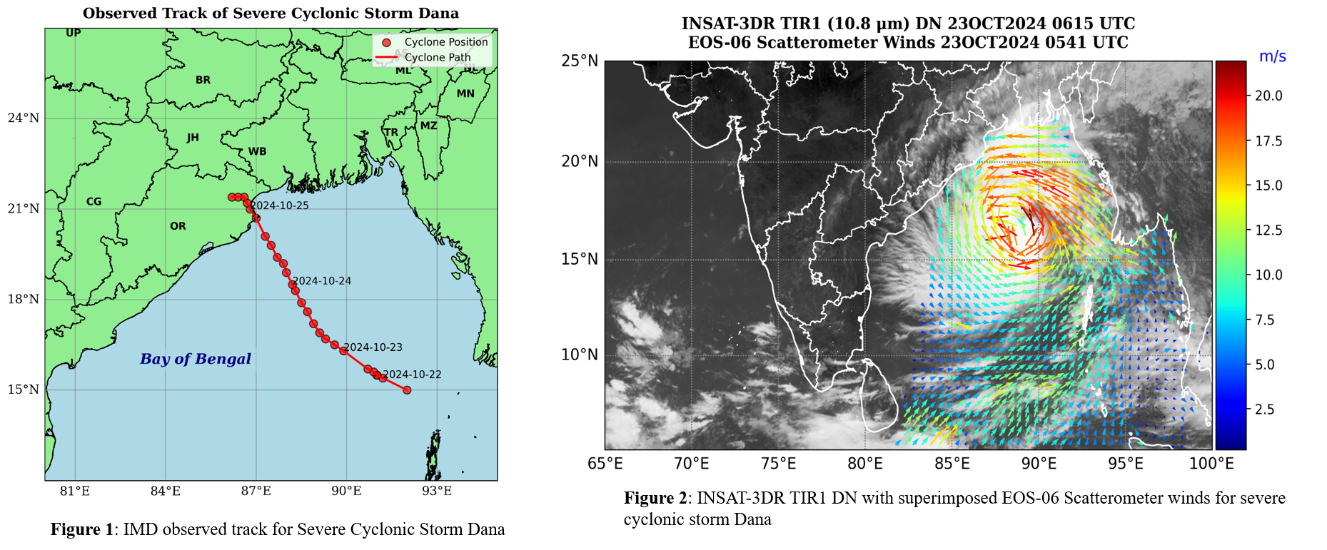 Satellite Observation for Severe Cyclonic Storm “Dana” - Sudoor Manthan ...