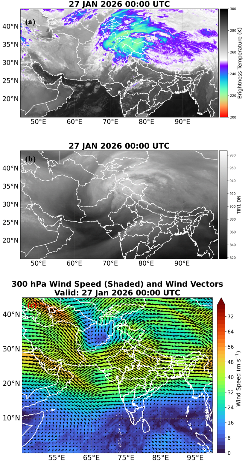 Monitoring Western Disturbances over India using Satellite and ...